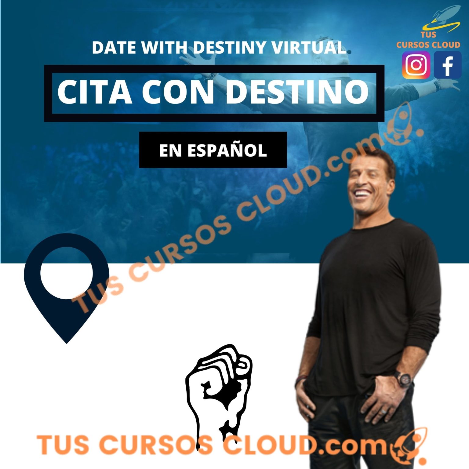 Cita Con El Destino Virtual (EN ESPAÑOL) De Tony Robbins - Tus Cursos Cloud
