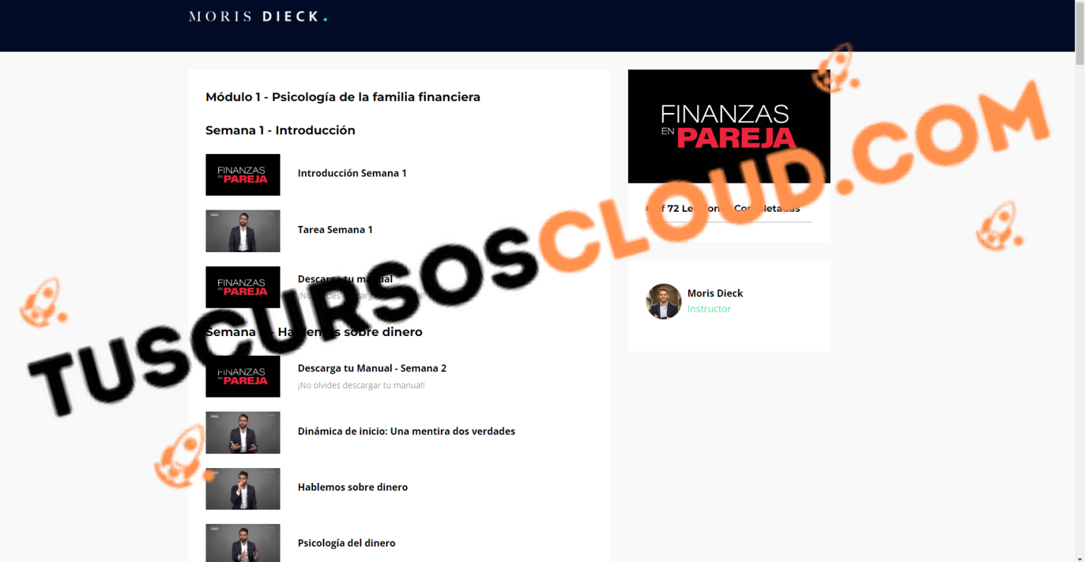 Finanzas en Pareja de Moris Dieck - Tus Cursos Cloud 【BARATO】
